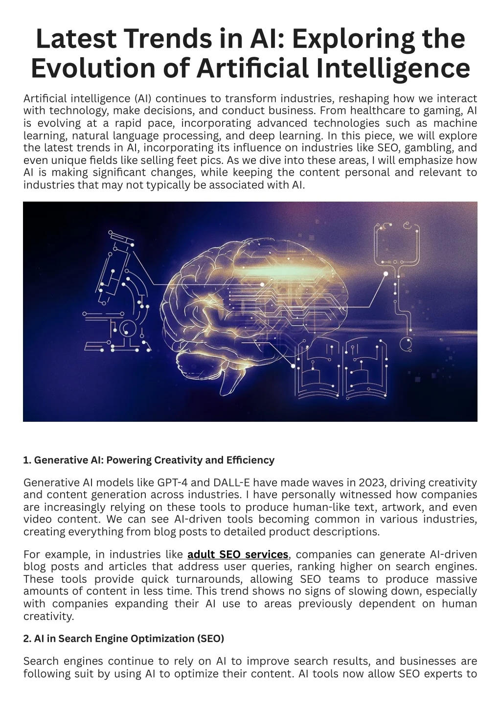 PPT - Latest Trends in AI Exploring the Evolution of Artificial ...