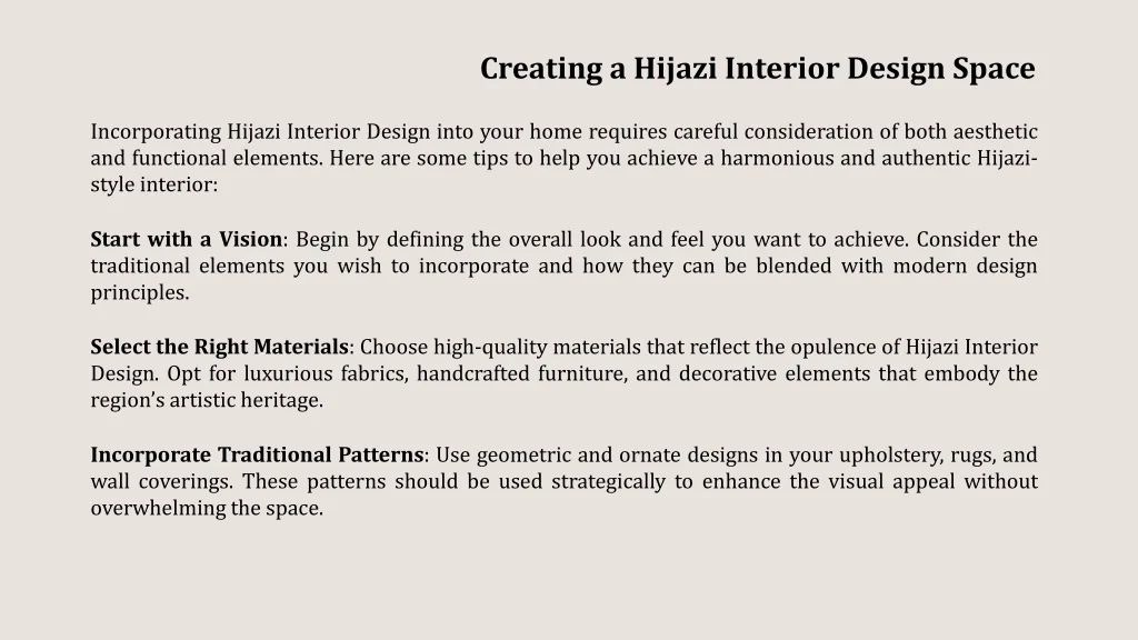 PPT - Hijazi Interior Design Crafting Timeless Elegance PowerPoint ...