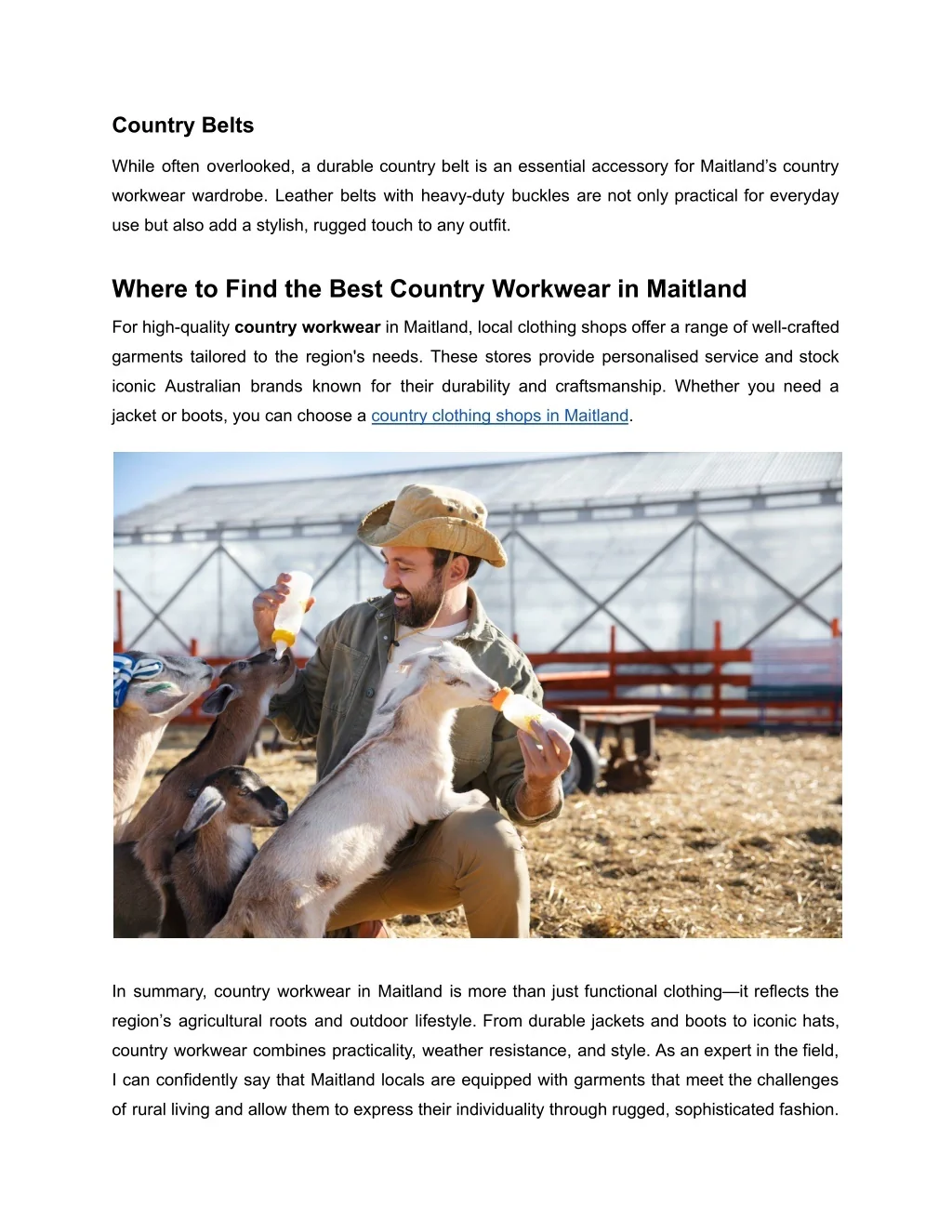 PPT - Country Wear in Maitland_ Where Tradition and Style Intersect ...