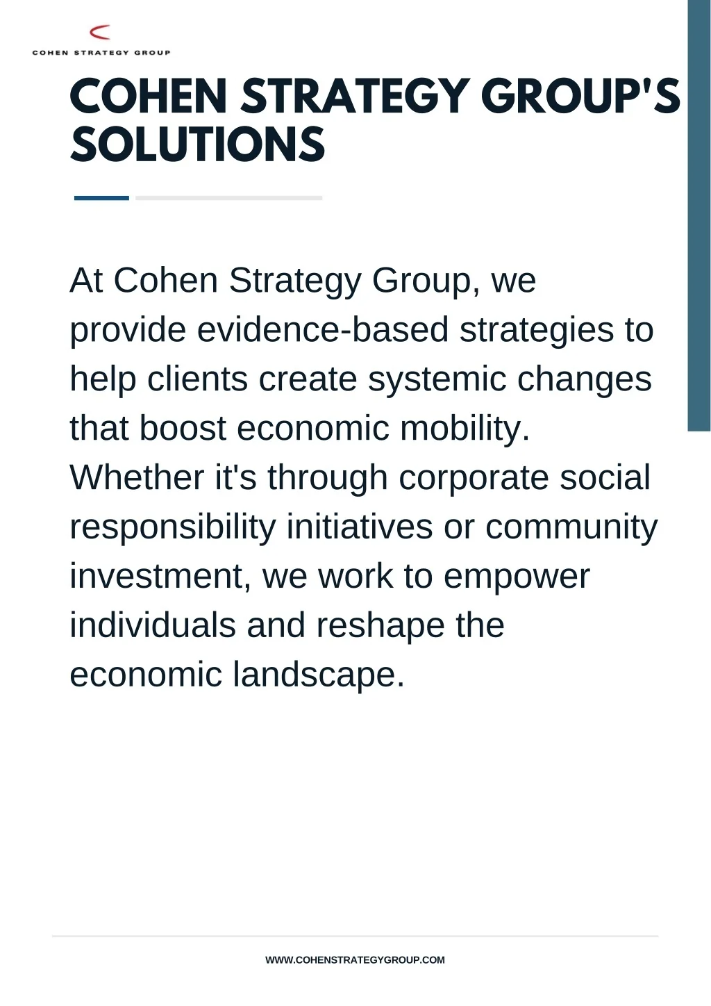 PPT - Unlock Economic Mobility in America with Cohen Strategy Group ...