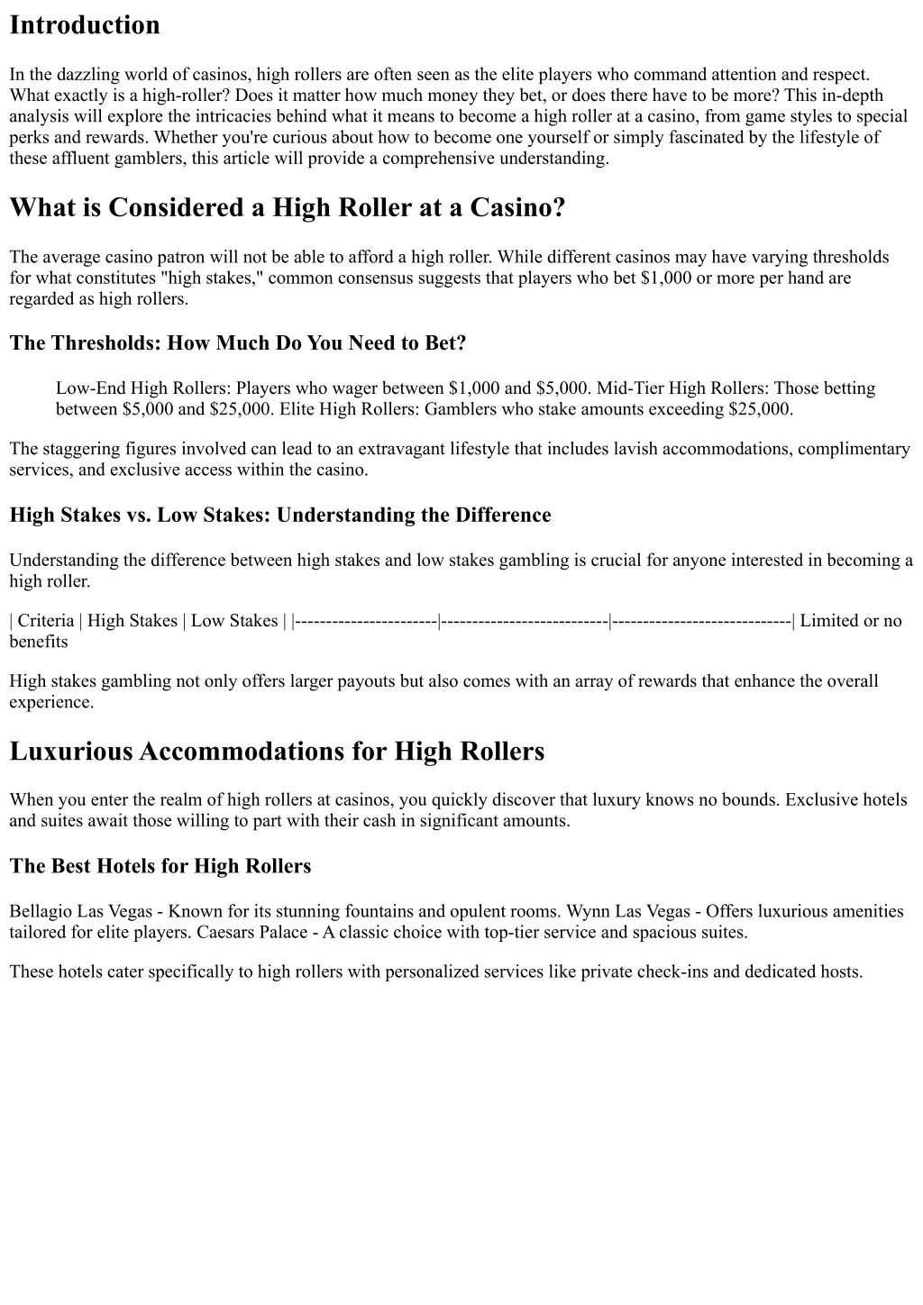 PPT - What is a high roller at a casino? What is a High Roller at a ...