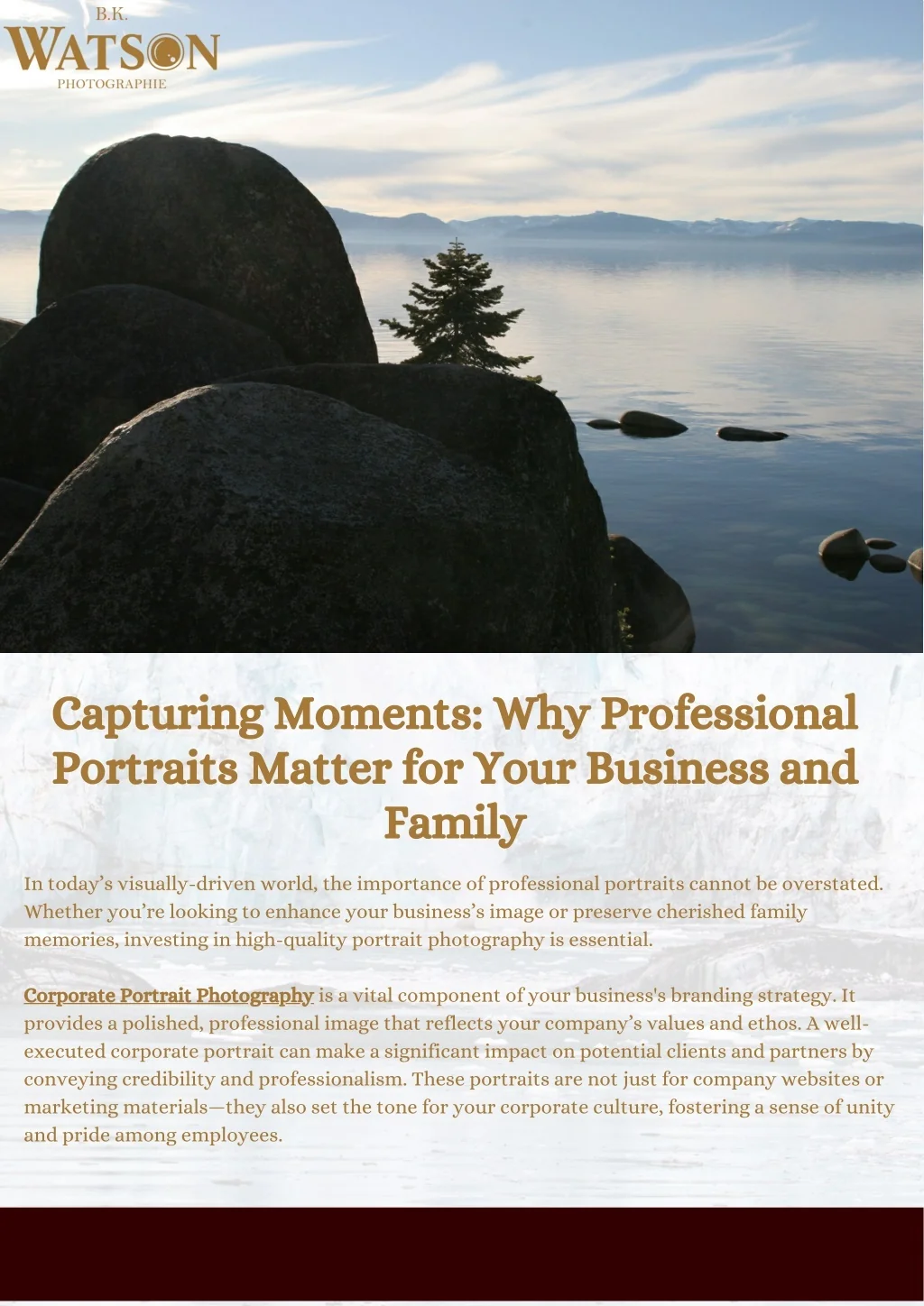 PPT - Capturing Moments: Why Professional Portraits Matter for Your ...