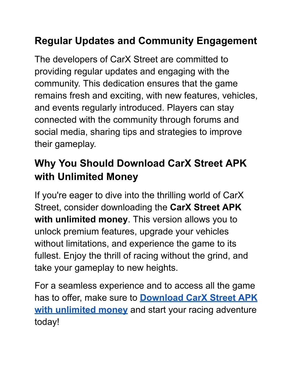 PPT - What Makes CarX Street Different from Other Racing Games ...