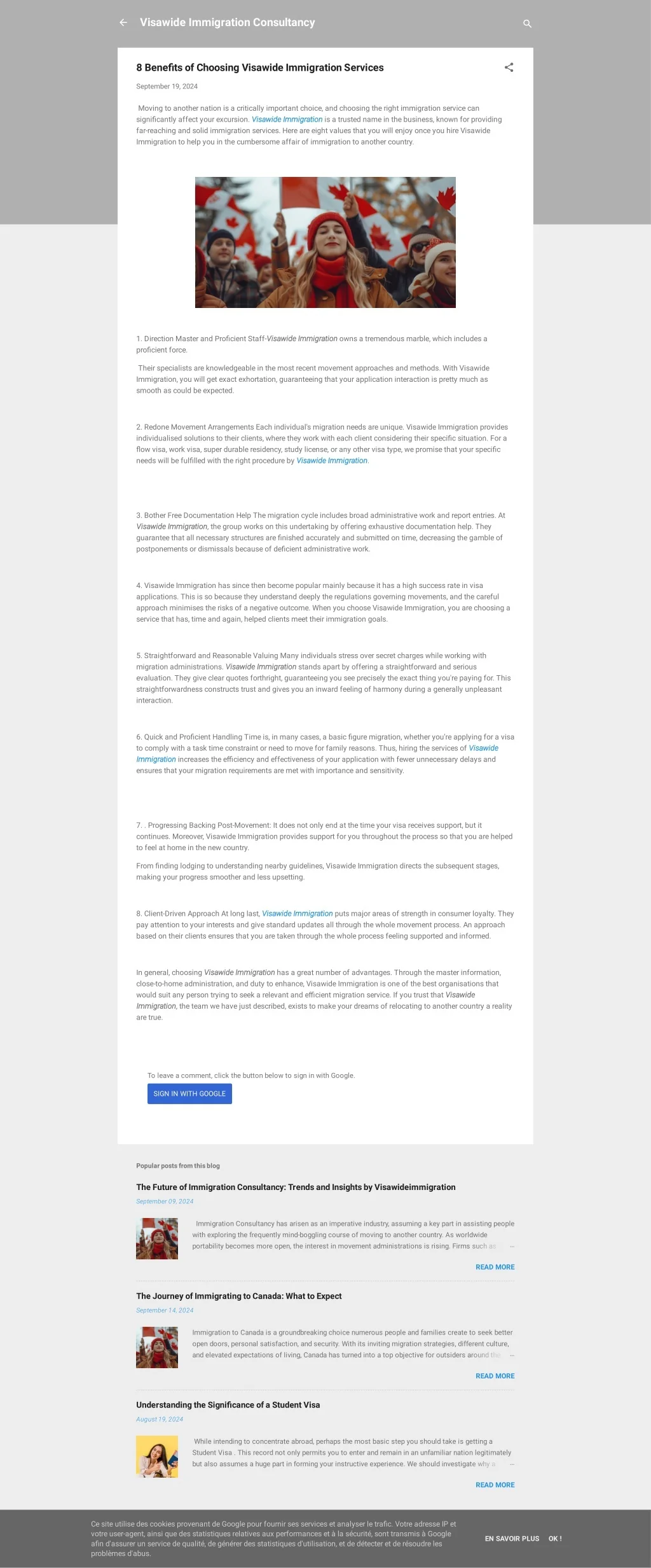 PPT - 8 Benefits of Choosing Visawide Immigration Services PowerPoint ...