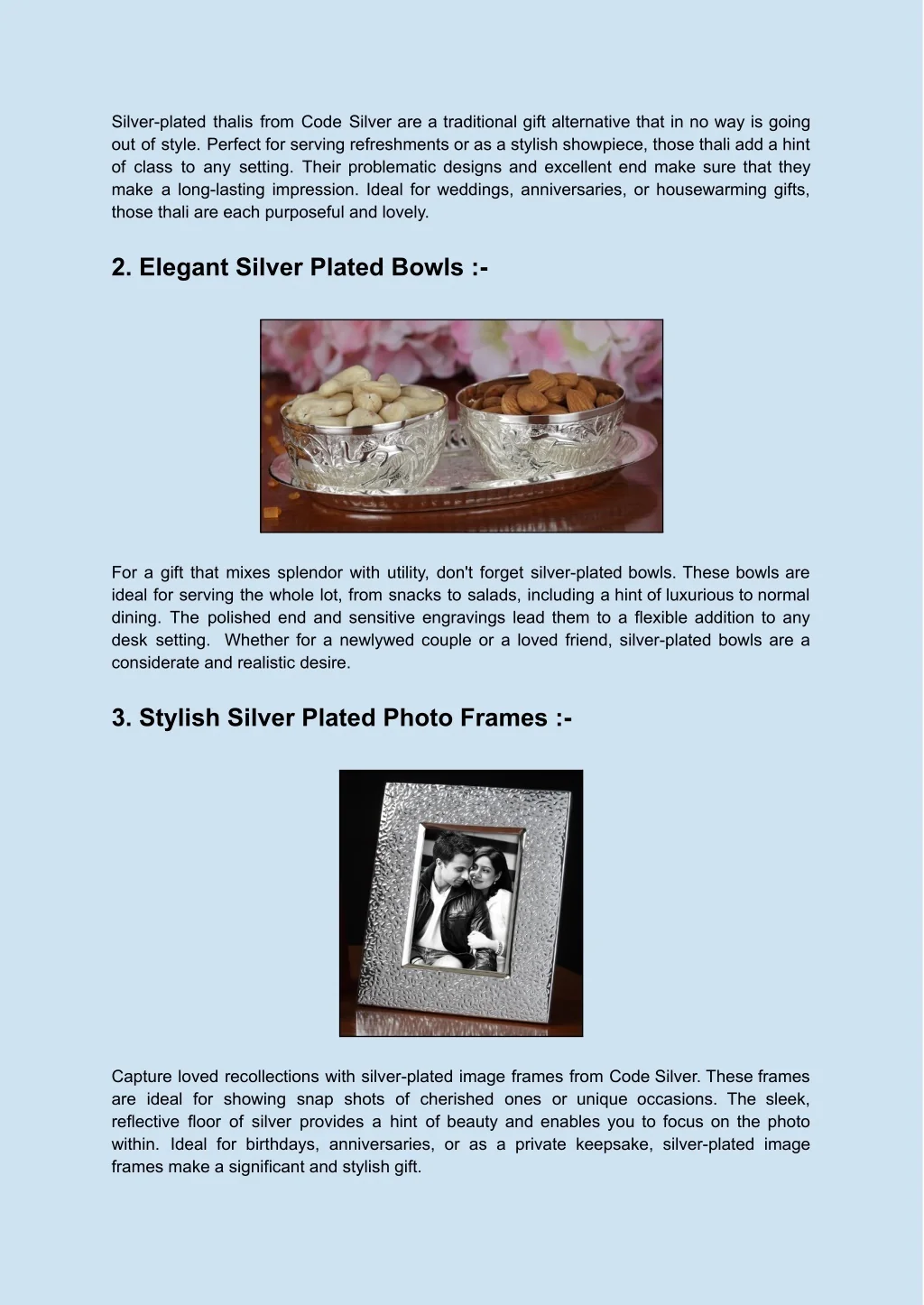 PPT - Top Silver Plate Gift Ideas to Impress Your Loved Ones from Code Silver PowerPoint ...