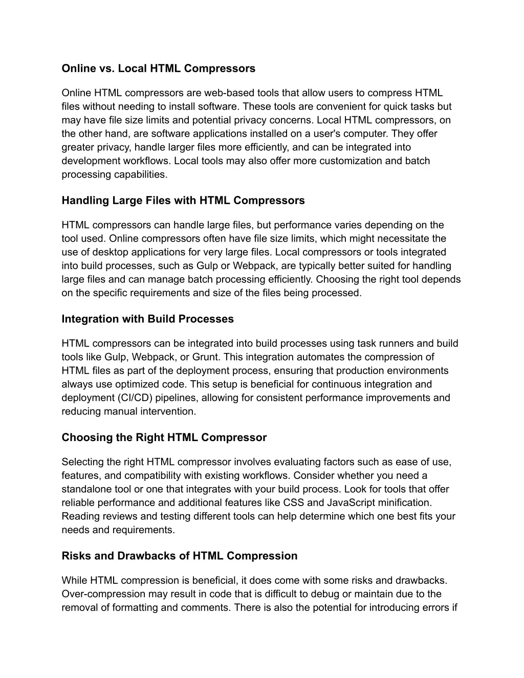 PPT - How Can HTML Compressors Be Integrated into a Build Process ...