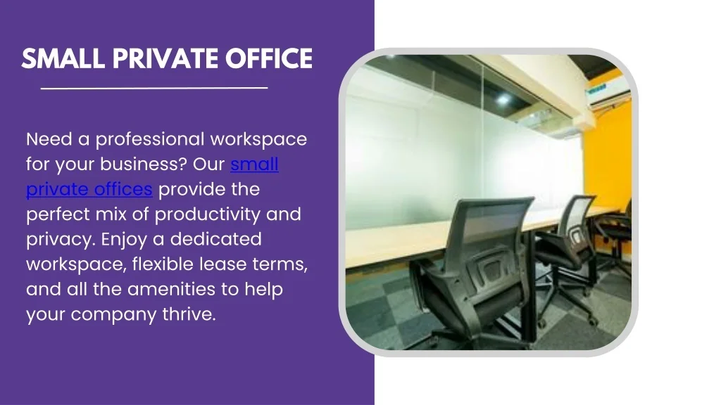 PPT - Affordable Small Private Offices Near You PowerPoint Presentation ...