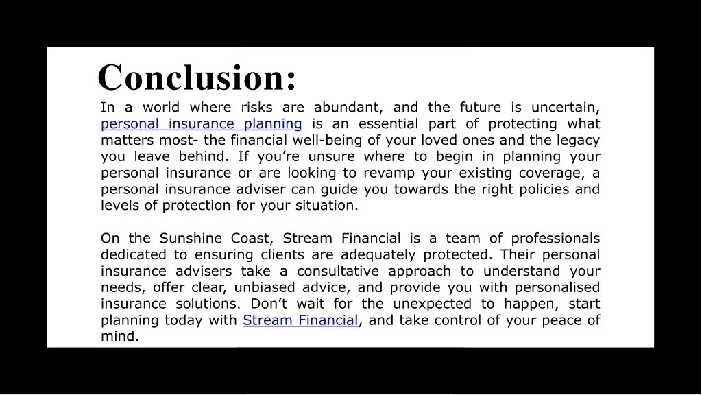 PPT - Who Can Benefit from Personal Insurance Planning? PowerPoint ...