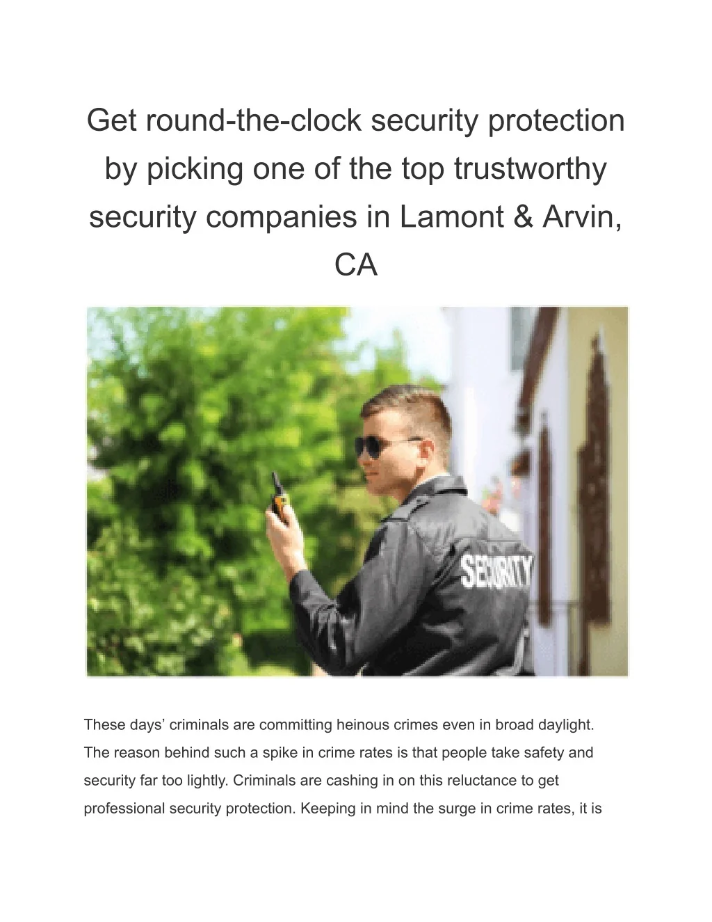 PPT - Get round-the-clock security protection by picking one of the top ...