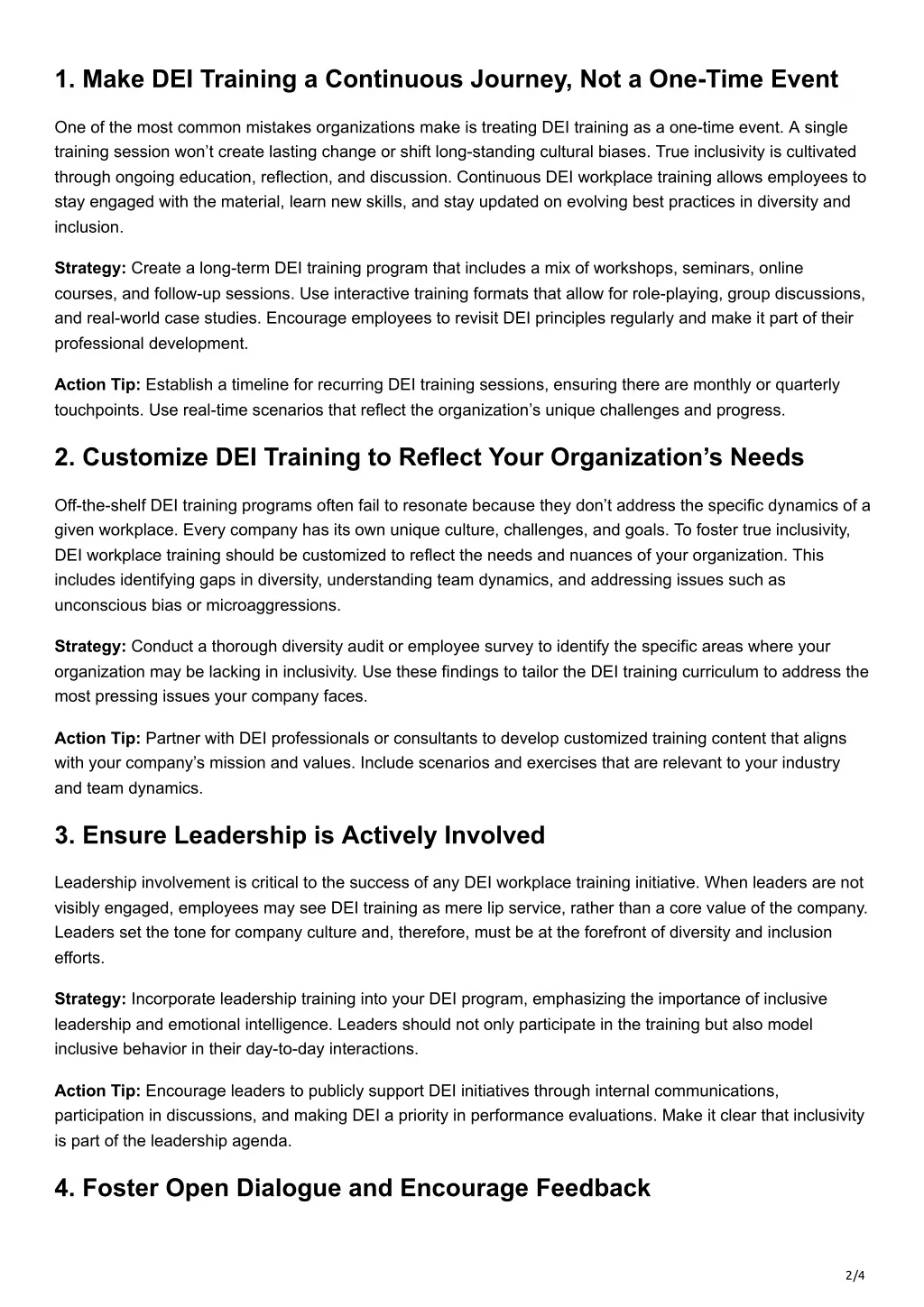 PPT - Top 6 Strategies to Foster Inclusivity Through DEI Workplace ...