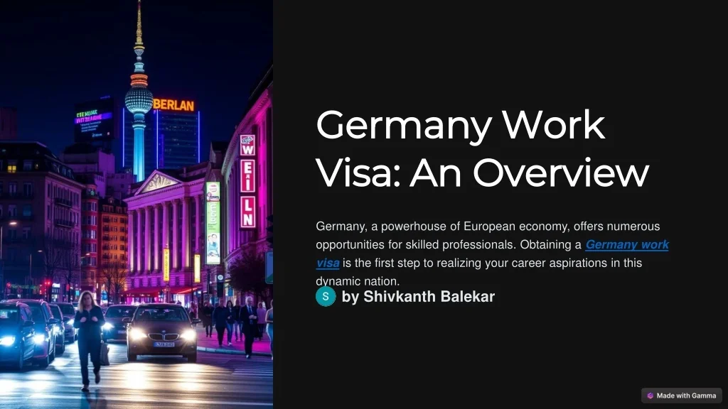PPT - Your Dream Job in Germany Starts with a Work Visa PowerPoint ...