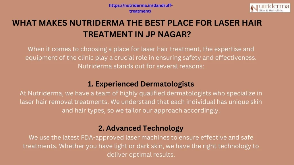 PPT - What Is the Best Laser Hair Treatment in JP Nagar, Bangalore ...