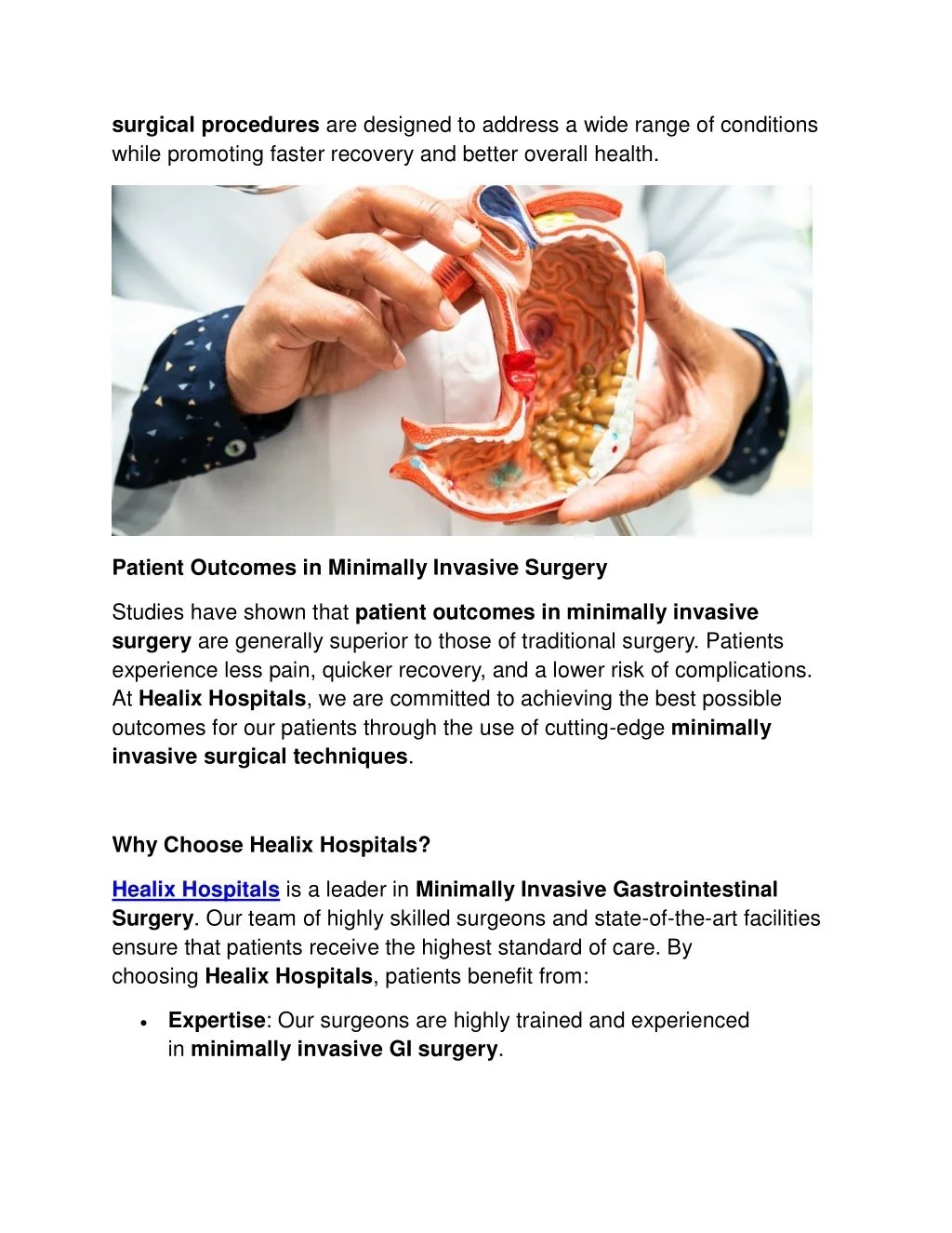 PPT - Minimally Invasive Gastrointestinal Surgery: Benefits and ...