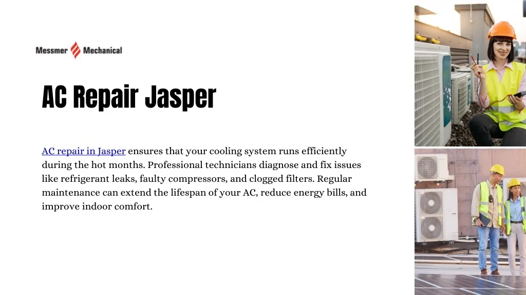 PPT - Trusted Plumbing, AC, and Heating Repair in Jasper – Messmer ...
