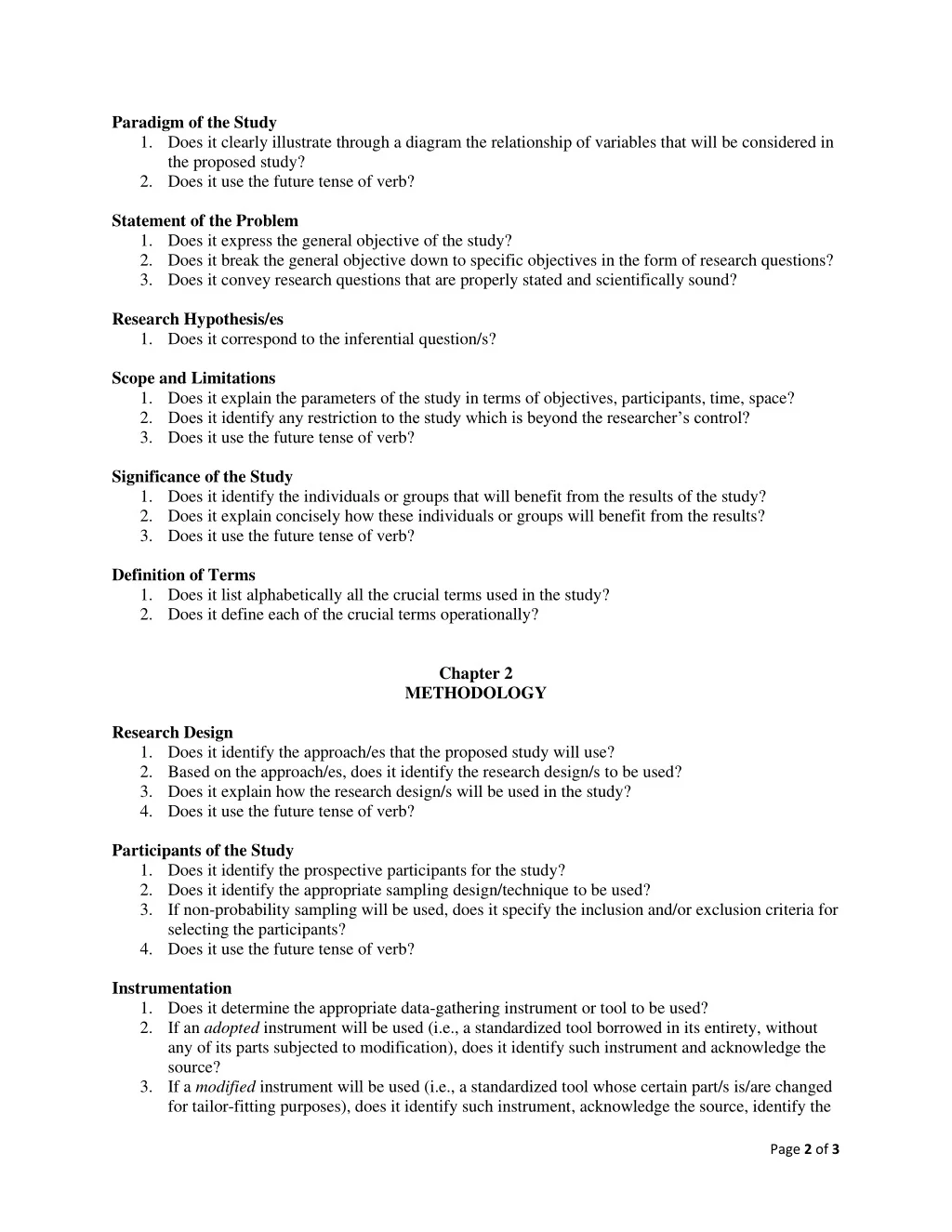 PPT - checklist-for-writing-a-research-proposal PowerPoint Presentation ...