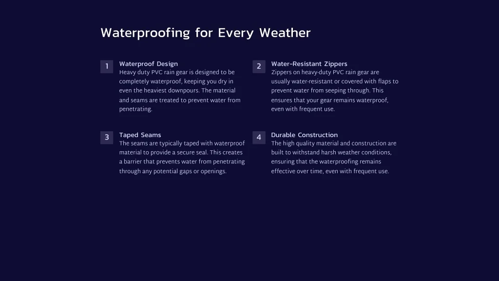 PPT - Explore the Toughest Heavy Duty PVC Rain Gear PowerPoint ...