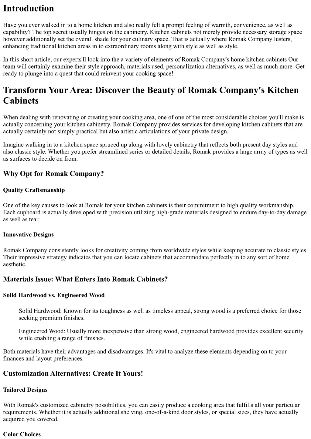 PPT - Enhance Your Space: Discover the Style of Romak Firm's Kitchen ...