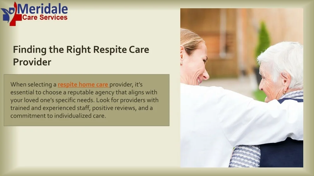 PPT - Professional Respite Home Care for Elderly Independence ...