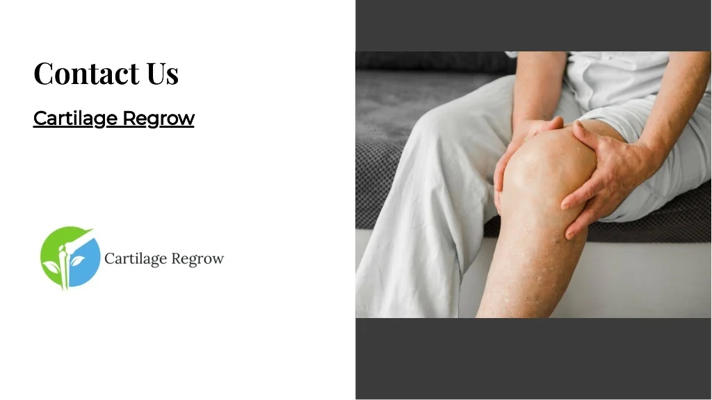 PPT - Revolutionizing Knee Cartilage Treatment at Cartilage Regrow ...