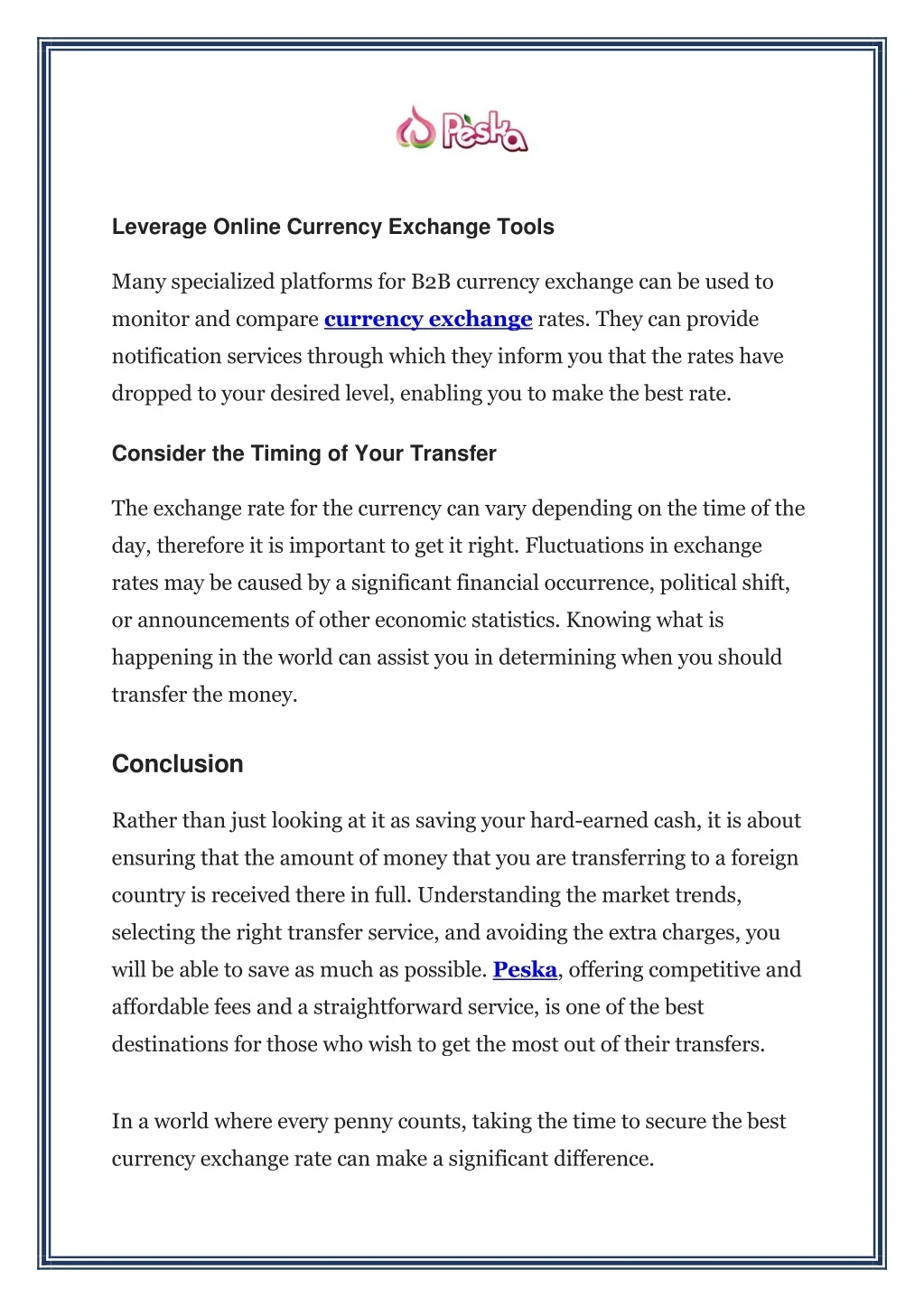 PPT - How to Get the Best Currency Exchange Rates for Your B2B ...