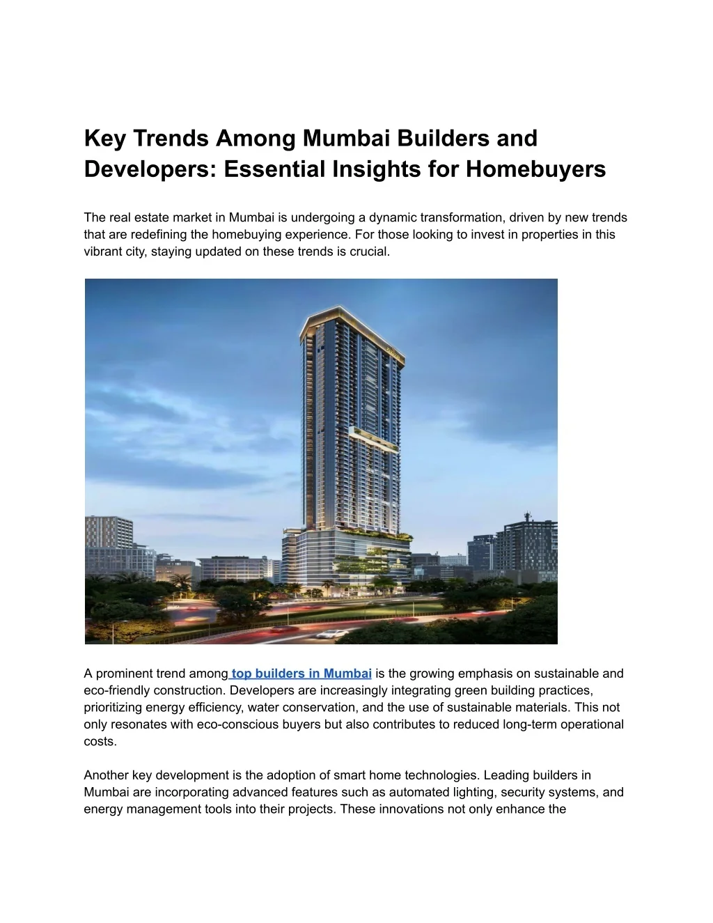 PPT - Top Builders in Mumbai | Promesa Realty - Building the Future ...