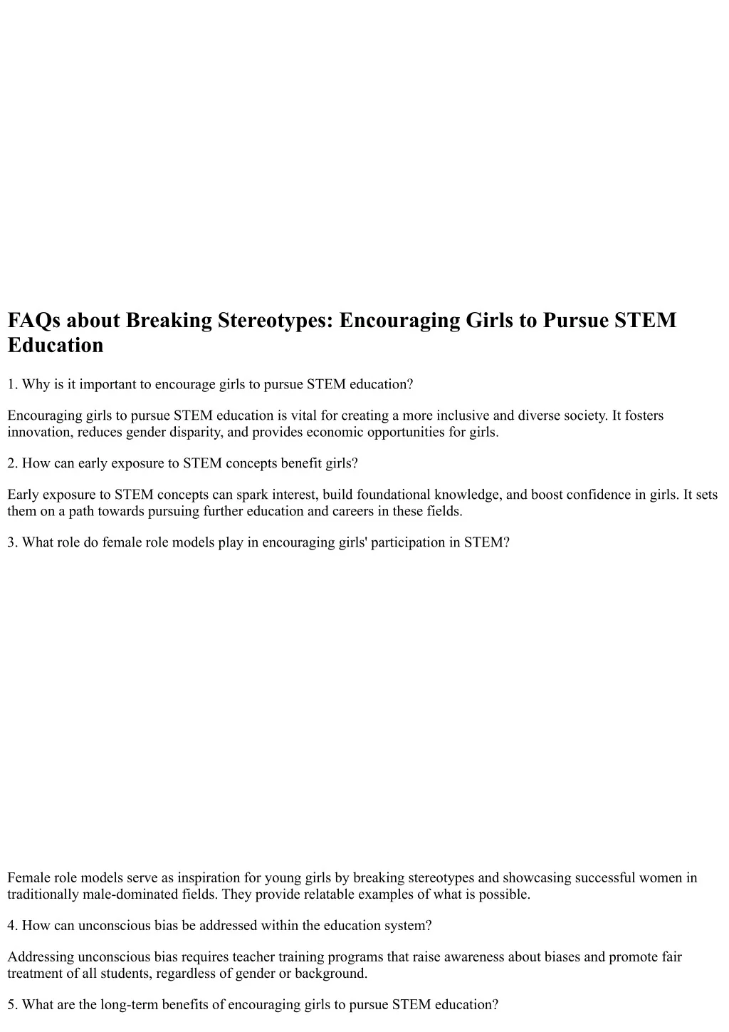 PPT - Breaking Stereotypes: Encouraging Girls to Pursue STEM Education ...