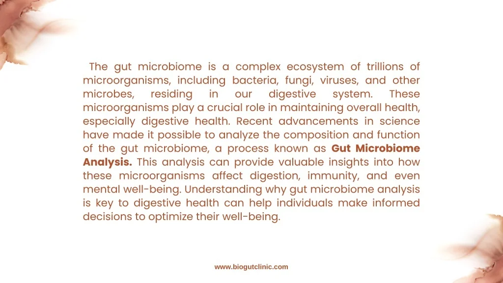 PPT - Why Gut Microbiome Analysis Is Key to Digestive Health PowerPoint ...