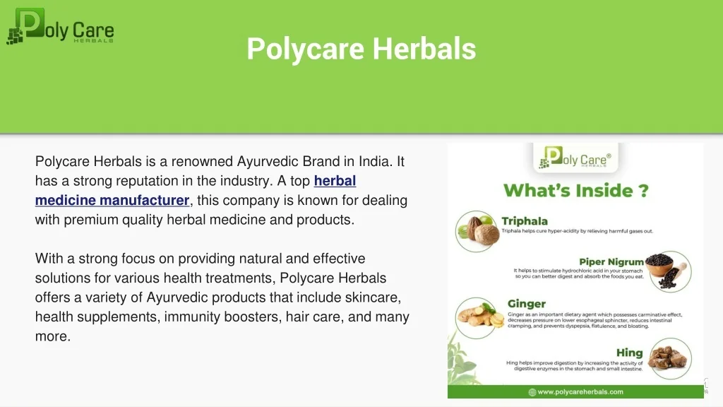 PPT - Herbal Medicine Manufacturer PowerPoint Presentation, free ...