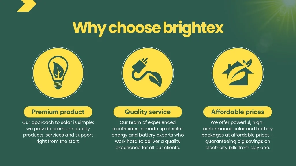 PPT - Solar Power & Battery Storage Experts – Trust brightex for ...