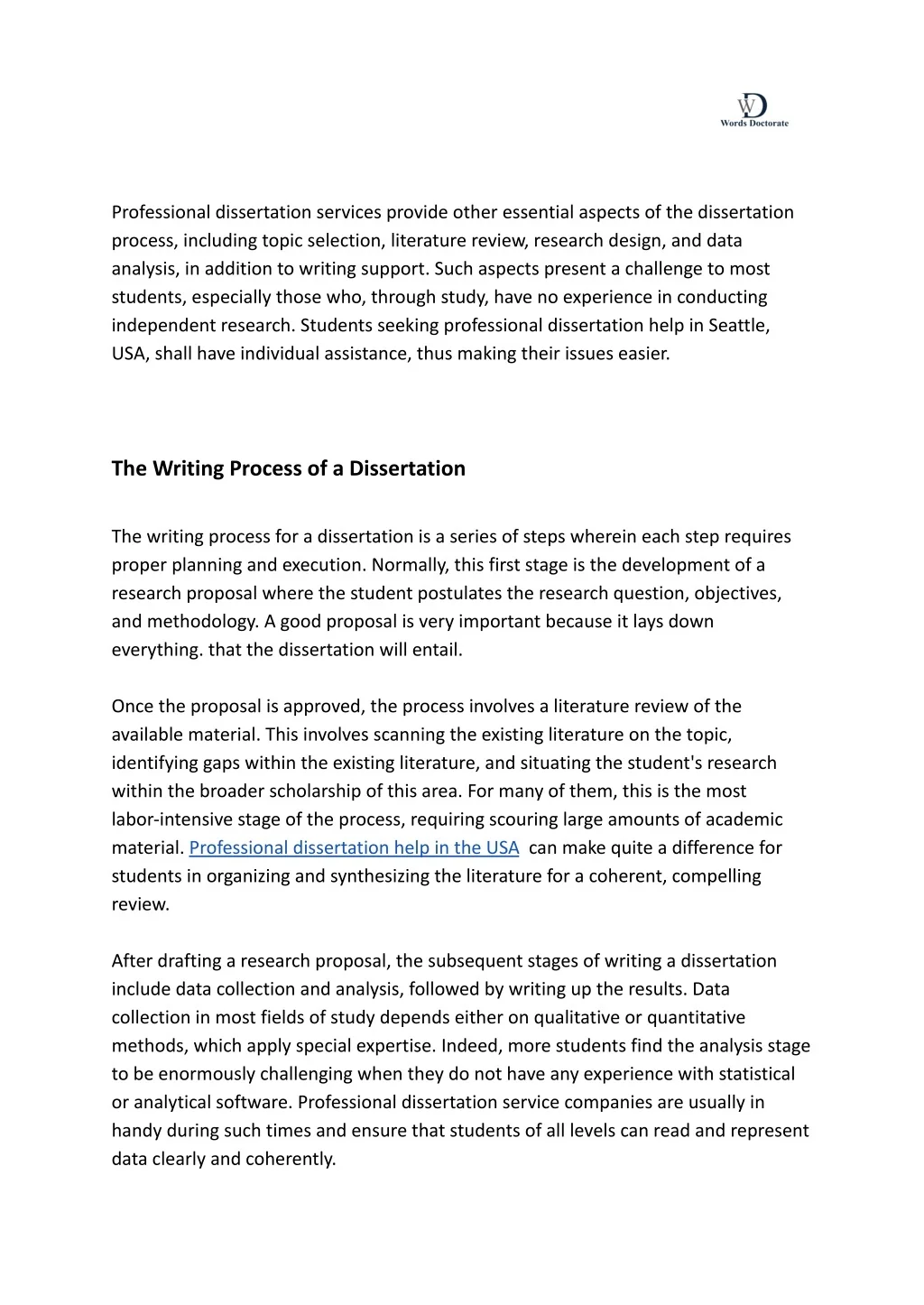 PPT - Professional dissertation help in the United States of America ...