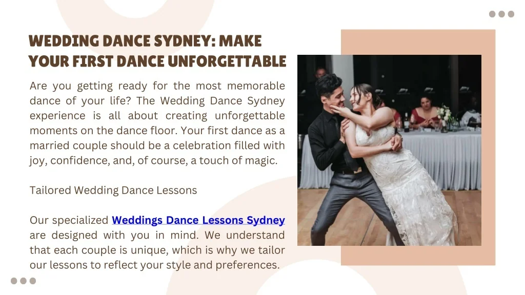 PPT - Wedding Dance Sydney: Make Your First Dance Unforgettable ...