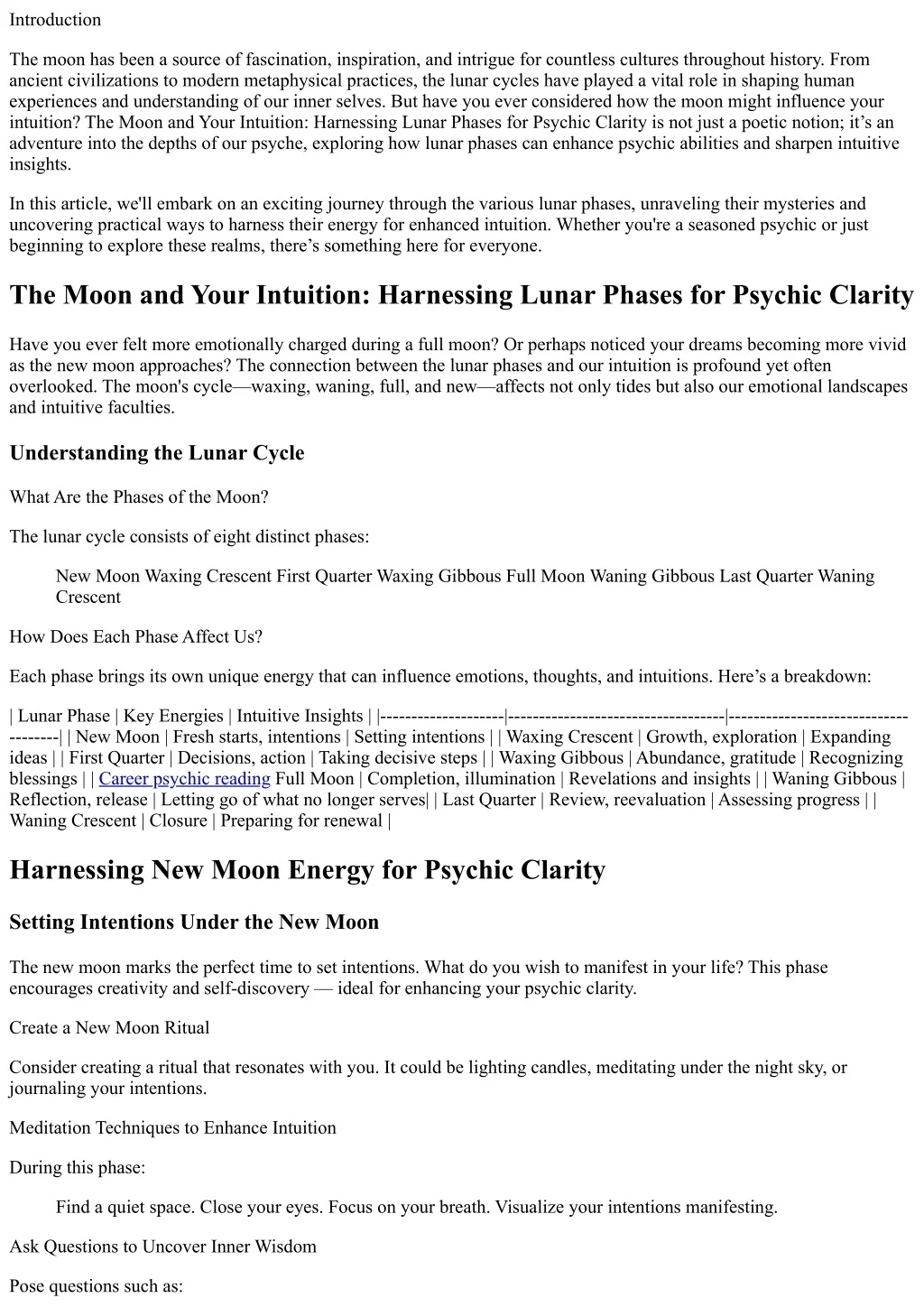 PPT - The Moon and Your Intuition: Harnessing Lunar Phases for Psychic ...