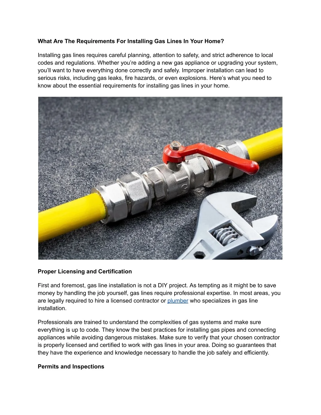 PPT - What Are The Requirements For Installing Gas Lines In Your Home ...