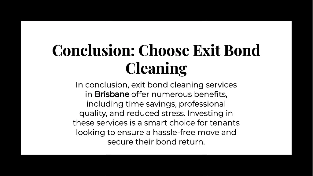 PPT - Exit Bond Cleaning Brisbane Green Cleaning Brisbane PowerPoint Presentation - ID:13599446