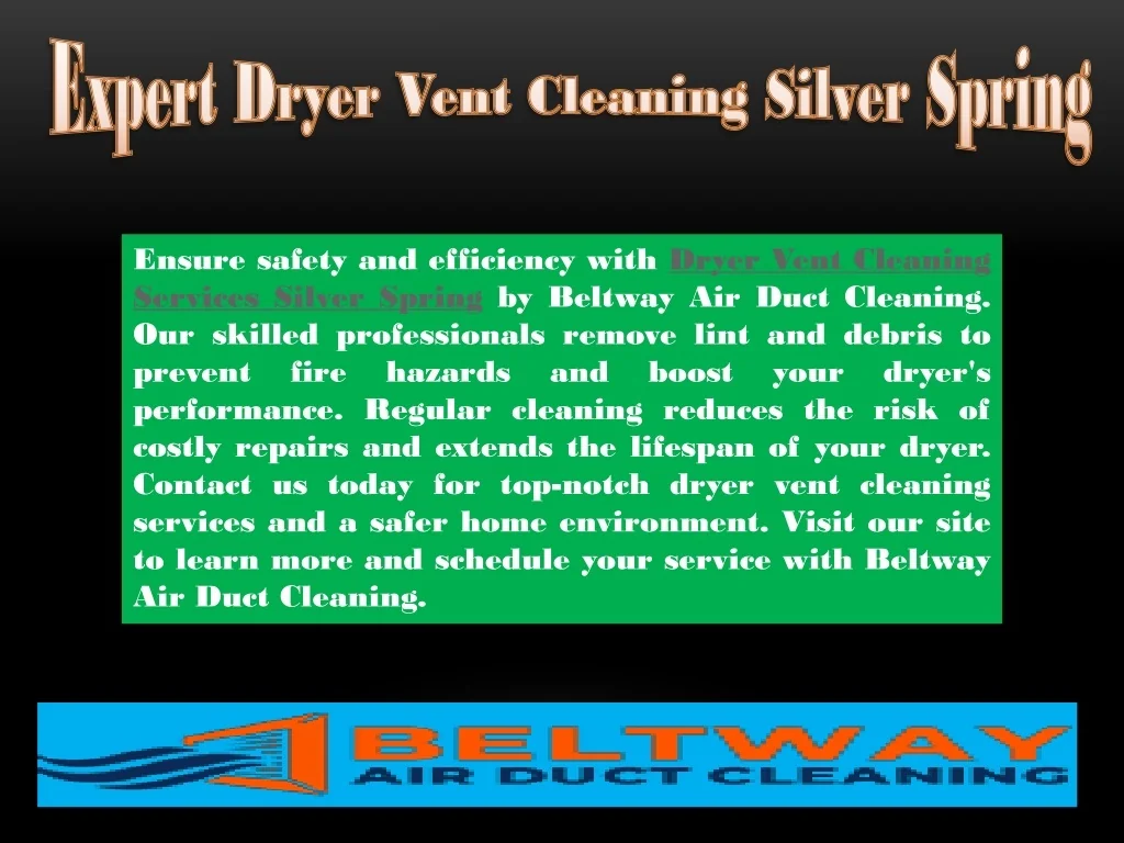 PPT - Expert Dryer Vent Cleaning Silver Spring PowerPoint Presentation ...