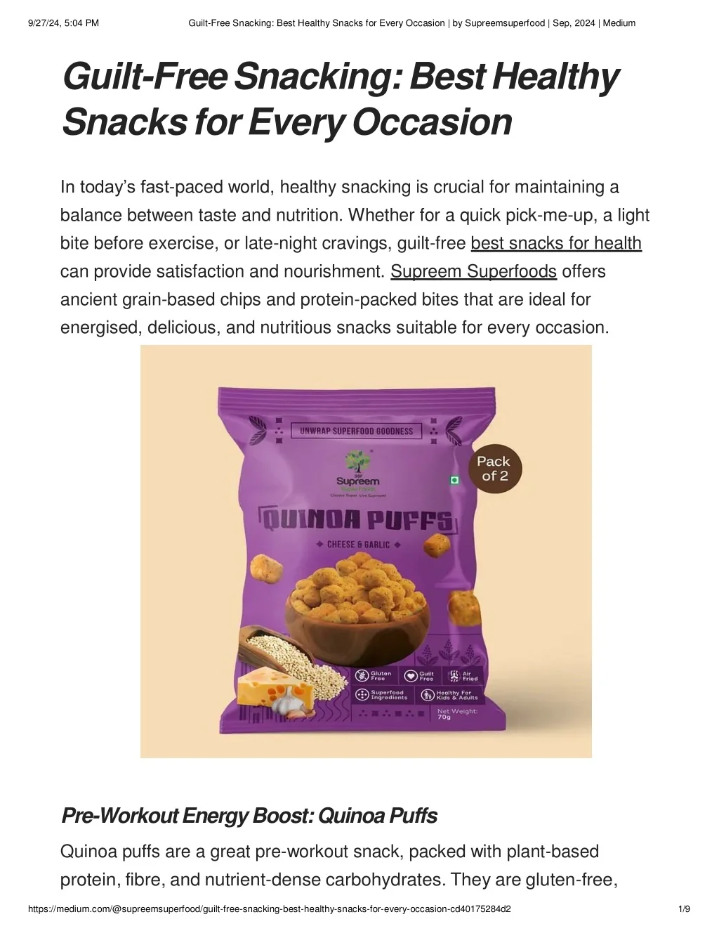 PPT - Guilt-Free Snacking_ Best Healthy Snacks for Every Occasion _ by ...