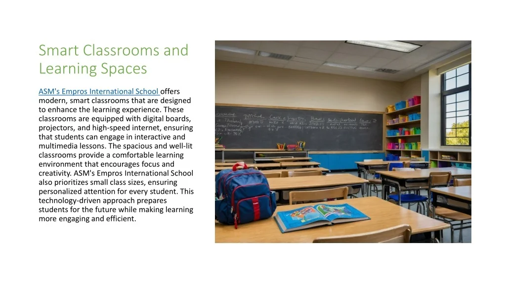 PPT - State-of-the-Art Facilities at ASM's Empros International School - A Foundation for ...