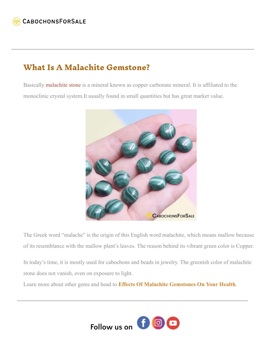 PPT - 10 Fun Facts About The Stunning Malachite Gemstone.docx ...