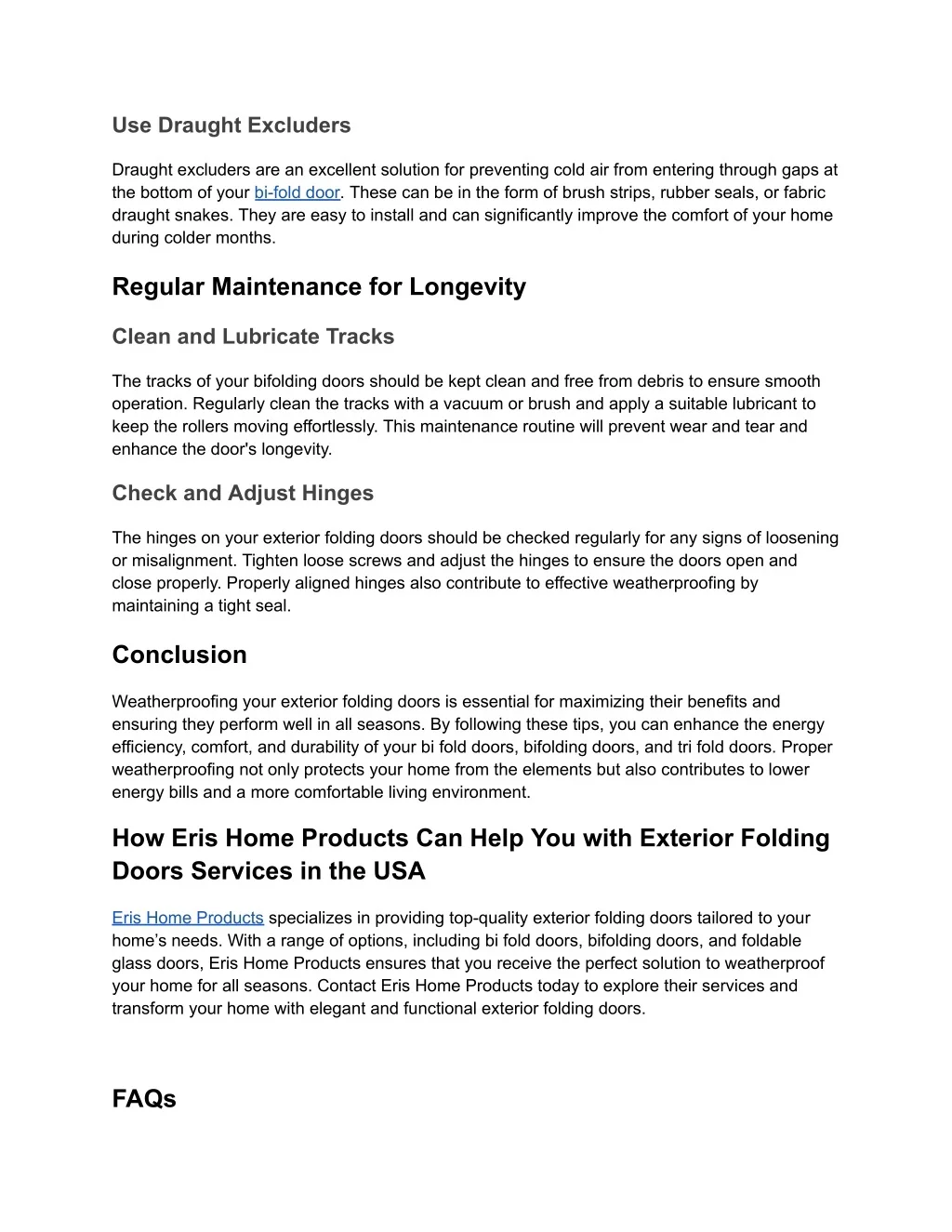 PPT - Weatherproofing Your Exterior Folding Doors_ Tips for All Seasons ...