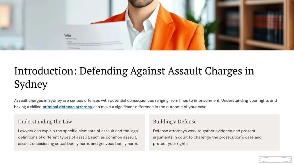 PPT - How Can a Criminal Lawyer Defend Against Assault Charges in ...
