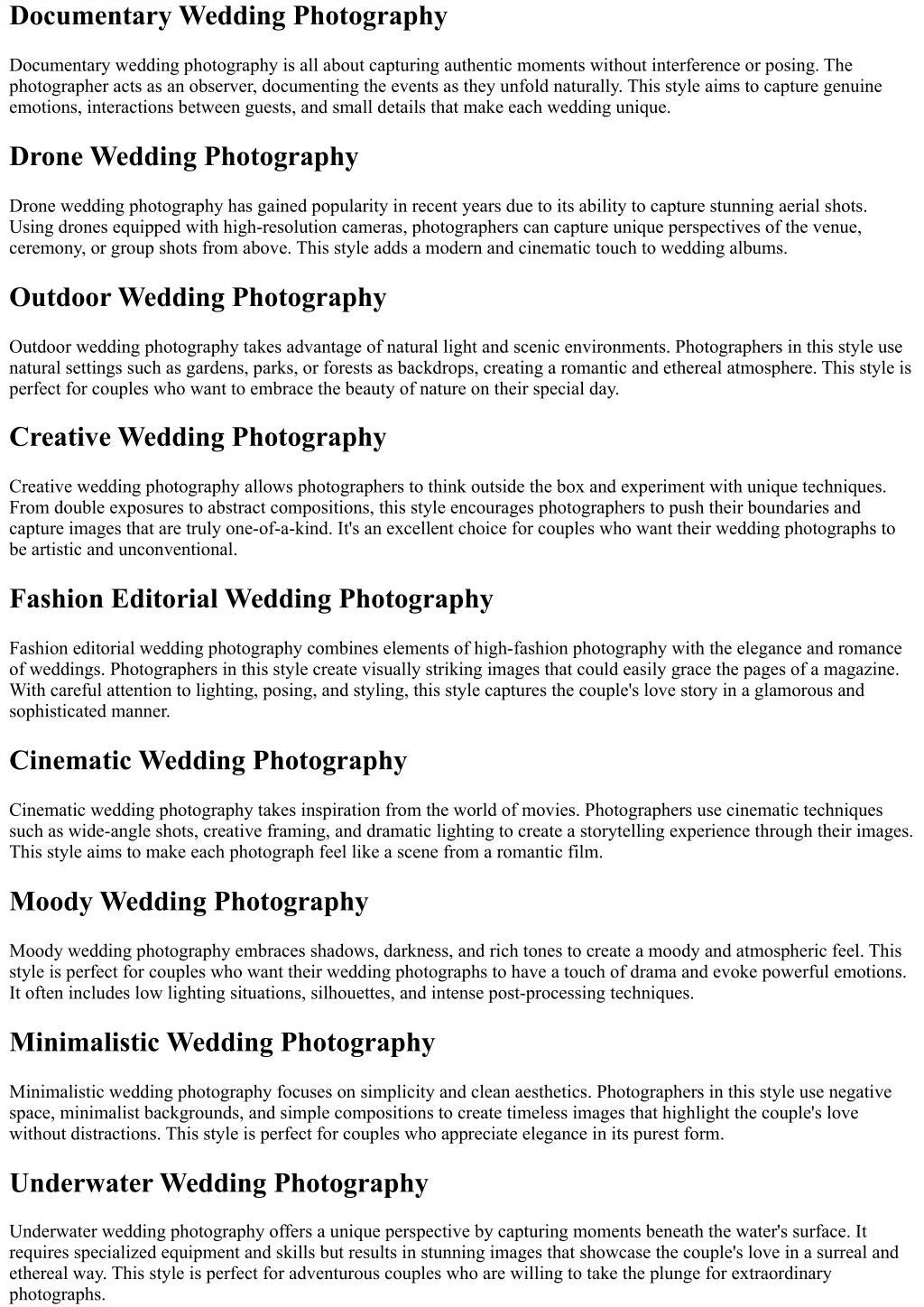 PPT - The Ultimate Guide to Wedding Photography Styles PowerPoint ...
