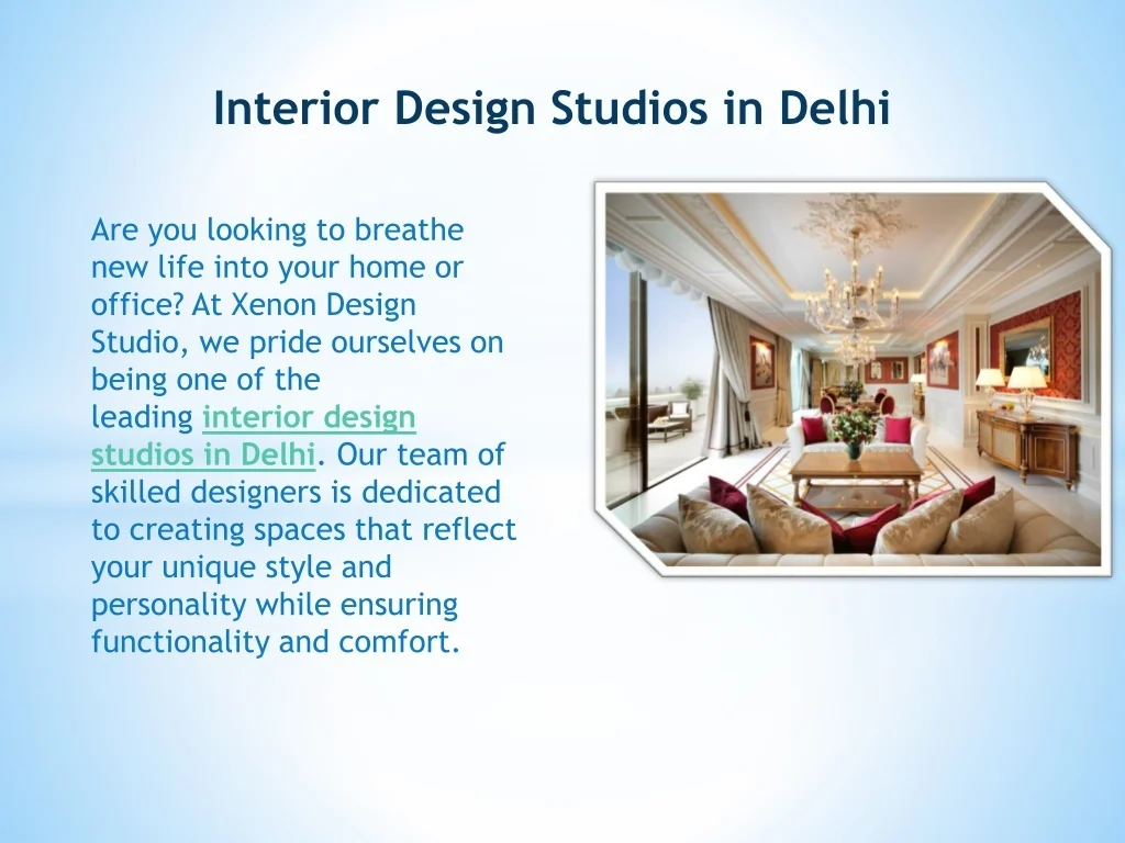 PPT - Best Interior Design Studio in Delhi PowerPoint Presentation ...