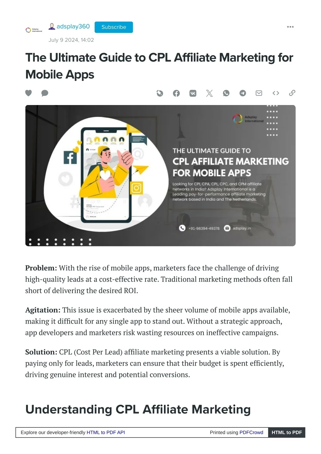 PPT - The Ultimate Guide to CPL Affiliate Marketing for Mobile Apps ...
