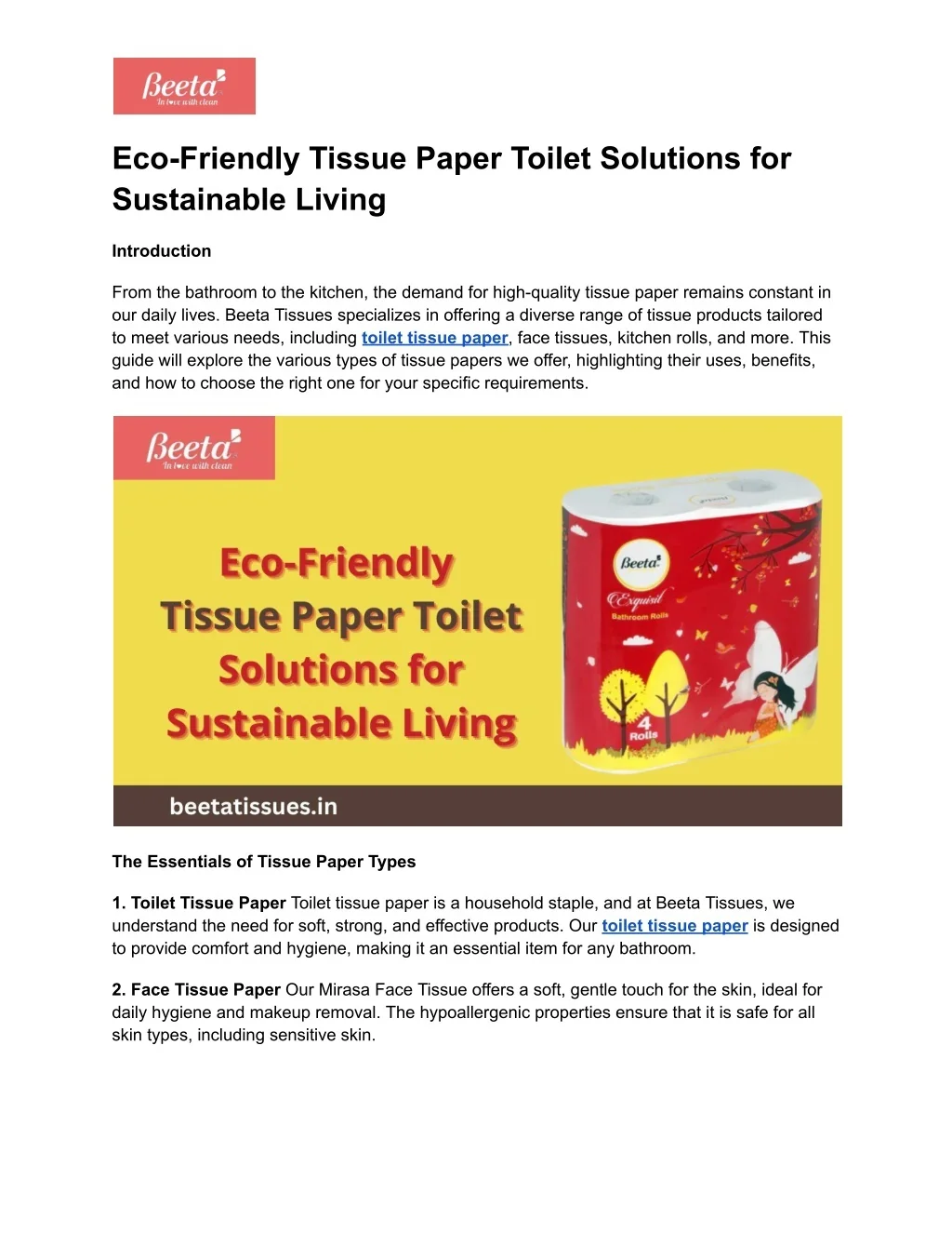 PPT - Eco-Friendly Tissue Paper Toilet Solutions for Sustainable Living ...