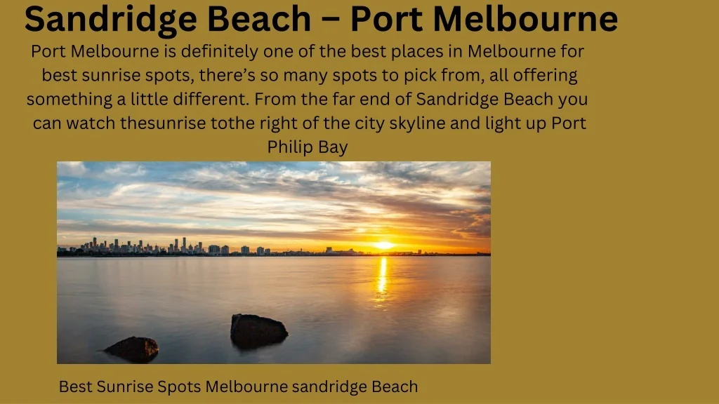PPT - Best Sunrise Spots Melbourne PowerPoint Presentation, free ...