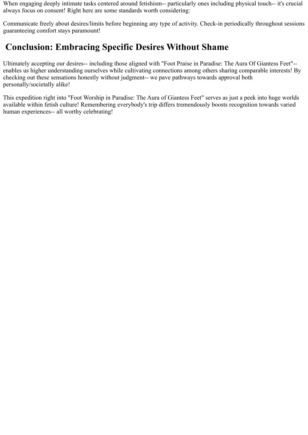 PPT - Foot Praise in Paradise: The Mystique of Giantess Feet PowerPoint ...