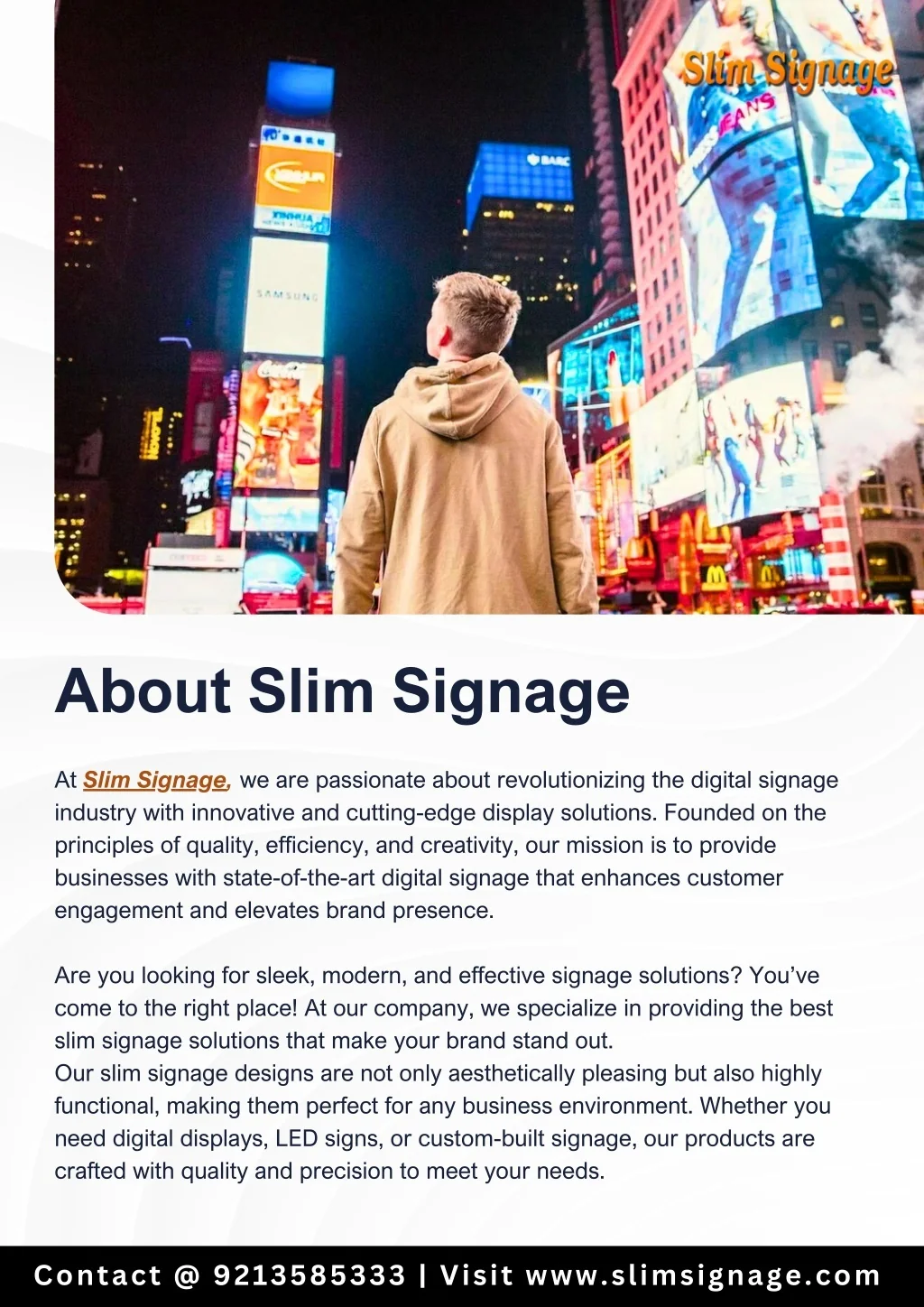 PPT - Digital Signage Services In Delhi | Slim Signage | Outdoor Sign ...