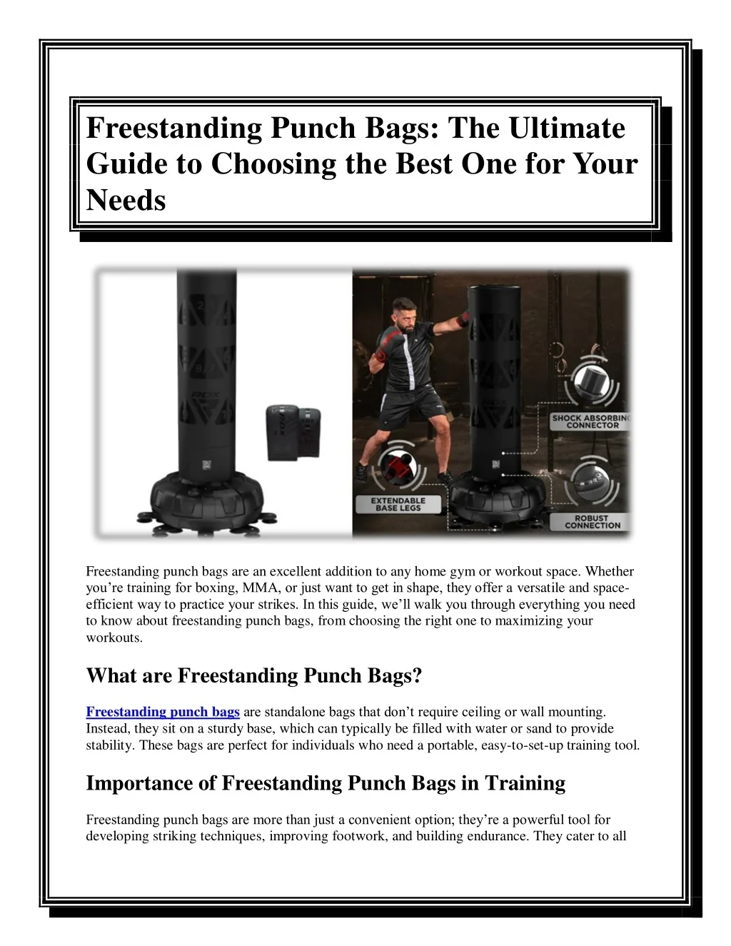 PPT - Freestanding Punch Bags The Ultimate Guide to Choosing the Best ...