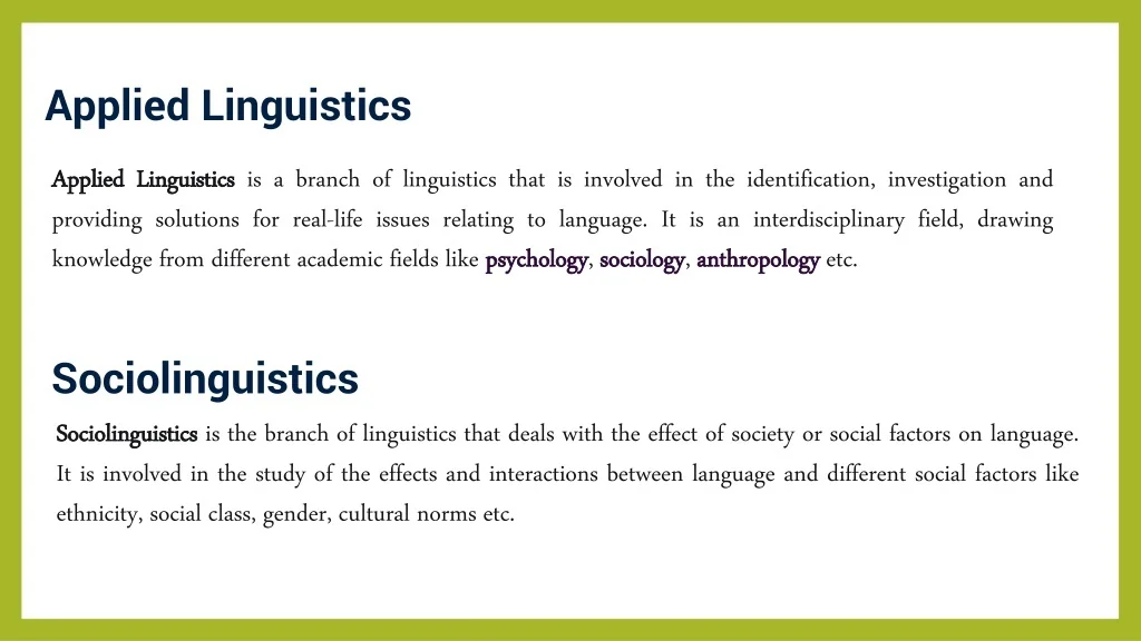 PPT - 1st Lecture - Linguistics PowerPoint Presentation, free download ...