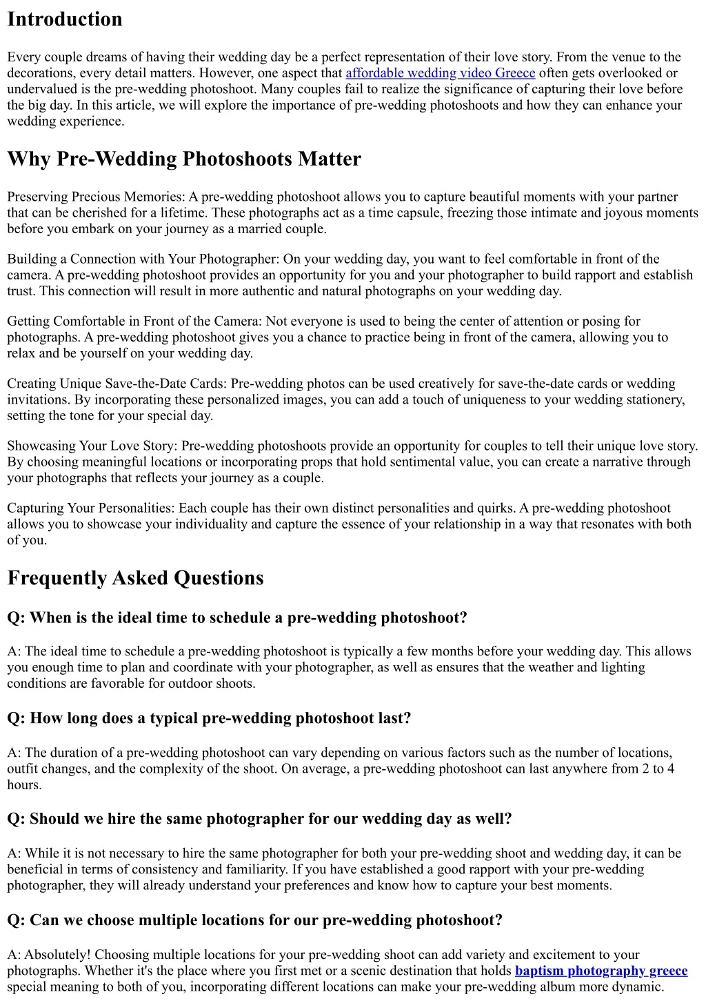 PPT - The Importance of Pre-Wedding Photoshoots: Capturing Love Before ...